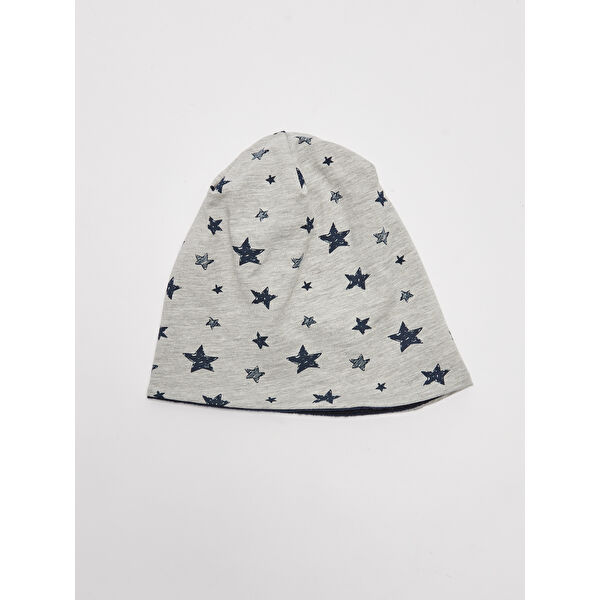 Yıldız Baskılı Pamuklu Erkek Çocuk Bere Yıldız Baskılı Pamuklu Erkek Çocuk Bere