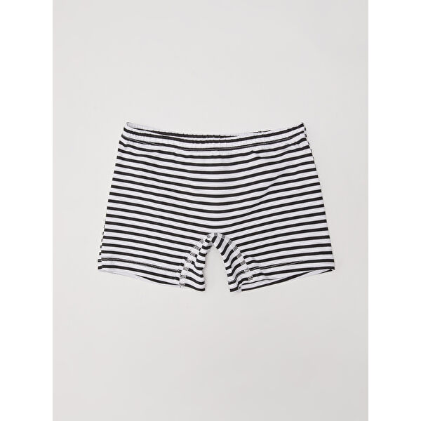Çizgili Pamuklu Kız Çocuk Boxer Çizgili Pamuklu Kız Çocuk Boxer