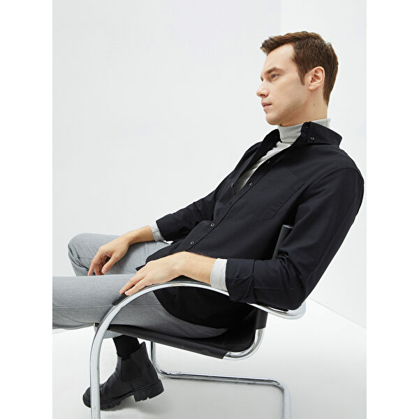 LCW BASIC Regular Fit Uzun Kollu Oxford Erkek Gömlek