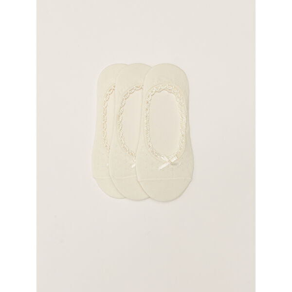 LCW DREAM Nakışlı Kadın Babet Çorap 3'lü Paket