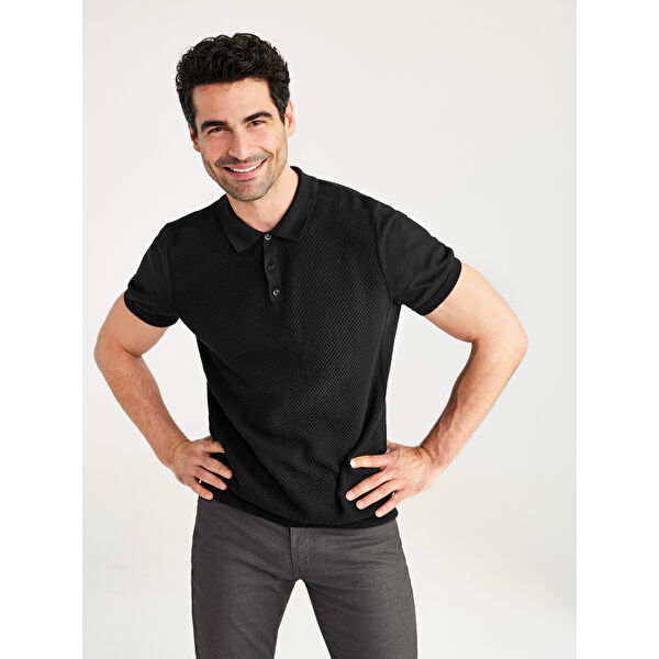 LCW CLASSIC Polo Yaka Kısa Kollu Erkek Triko Kazak LCW CLASSIC Polo Yaka Kısa Kollu Erkek Triko Kazak
