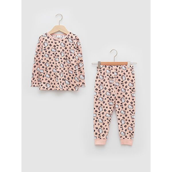 Bisiklet Yaka Uzun Kollu Hello Kitty Baskılı Pamuklu Kız Bebek Pijama Takımı 2'li Bisiklet Yaka Uzun Kollu Hello Kitty Baskılı Pamuklu Kız Bebek Pijama Takımı 2'li