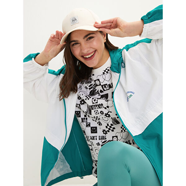 Etiket Baskılı Kadın Kep Şapka