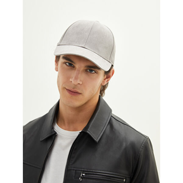 Erkek Düz Süet Kep Şapka