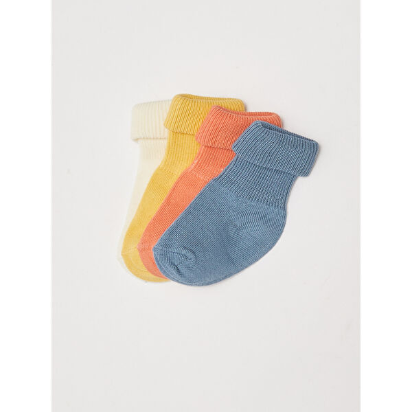 Basic Unisex Bebek Soket Çorap 4'lü Basic Unisex Bebek Soket Çorap 4'lü