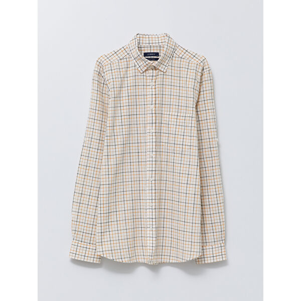 LCW CLASSIC Regular Fit Uzun Kollu Ekose Poplin Erkek Gömlek