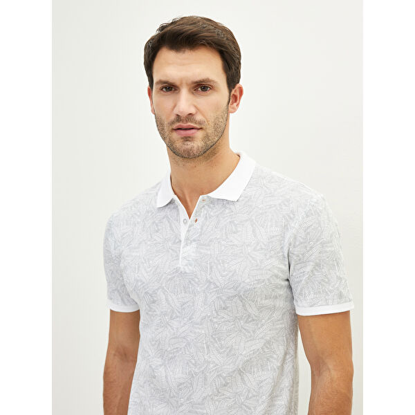 LCW CLASSIC Polo Yaka Kısa Kollu Desenli Erkek Tişört