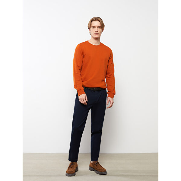 LCW BASIC Bisiklet Yaka Uzun Kollu Erkek Sweatshirt