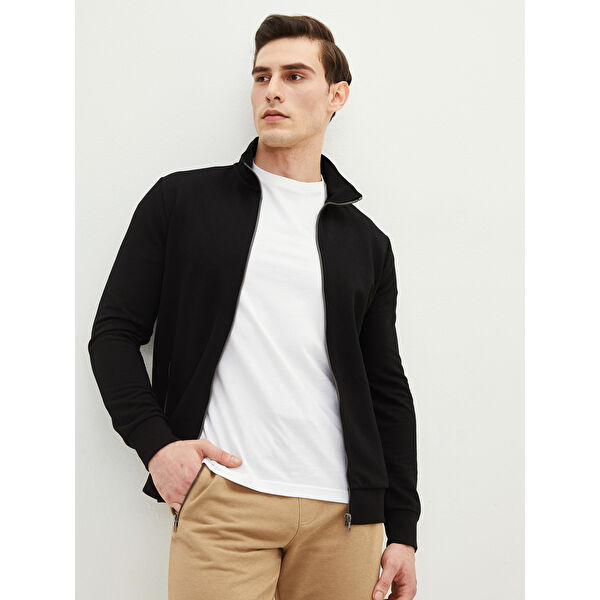 LCW BASIC Rahat Kalıp Dik Yaka Uzun Kollu Erkek Sweatshirt LCW BASIC Rahat Kalıp Dik Yaka Uzun Kollu Erkek Sweatshirt