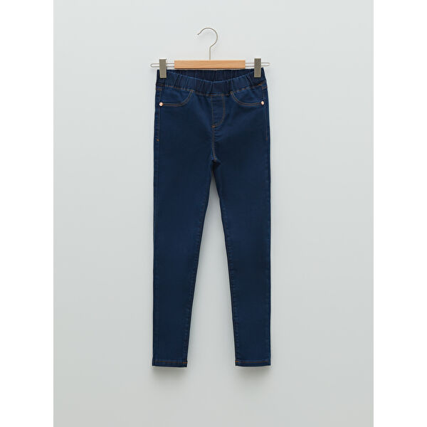 Beli Lastikli Super Skinny Fit Kız Çocuk Jean Pantolon