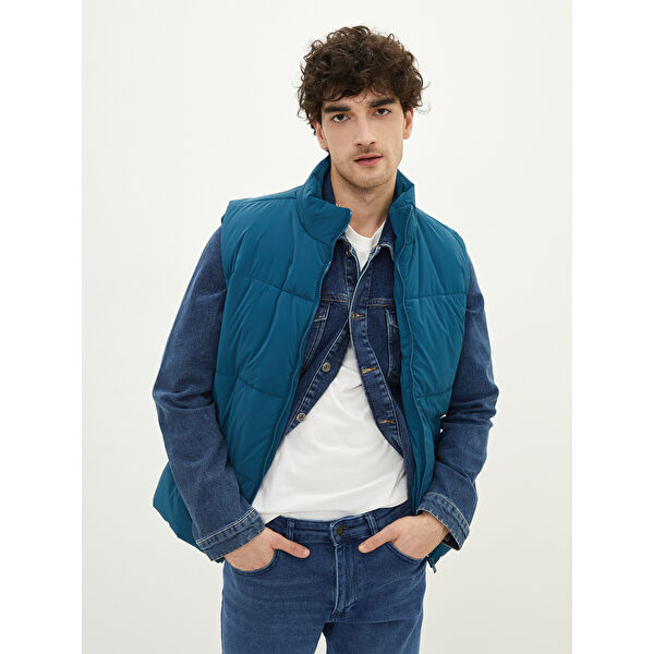 LCW CASUAL Standart Kalıp Dik Yaka Erkek Yelek