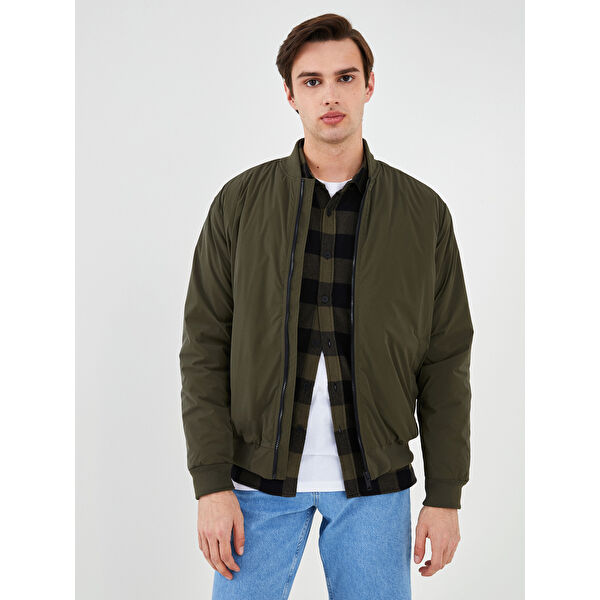 LCW CASUAL Rahat Kalıp Kolej Yaka Bomber Erkek Mont LCW CASUAL Rahat Kalıp Kolej Yaka Bomber Erkek Mont