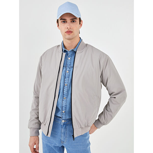 LCW CASUAL Rahat Kalıp Kolej Yaka Bomber Erkek Mont LCW CASUAL Rahat Kalıp Kolej Yaka Bomber Erkek Mont
