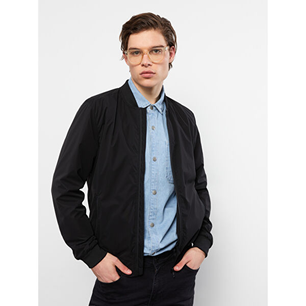 LCW CASUAL Standart Kalıp Kolej Yaka Bomber İnce Erkek Mont LCW CASUAL Standart Kalıp Kolej Yaka Bomber İnce Erkek Mont