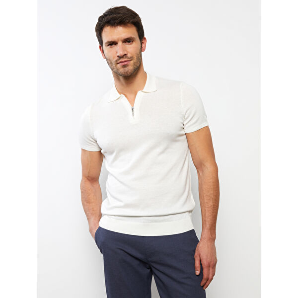 LCW BASIC Polo Yaka Kısa Kollu Erkek Triko Kazak LCW BASIC Polo Yaka Kısa Kollu Erkek Triko Kazak