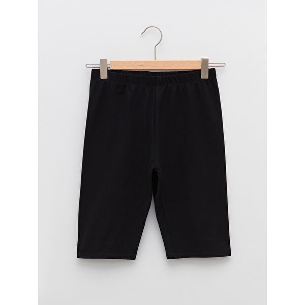 Beli Lastikli Basic Pamuklu Kız Çocuk Kısa Tayt Beli Lastikli Basic Pamuklu Kız Çocuk Kısa Tayt