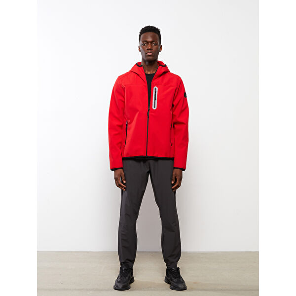 Standart Kalıp Kapüşonlu Erkek Yağmurluk