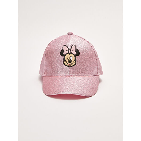Minnie Mouse Lisanslı Simli Kız Çocuk Kep Şapka