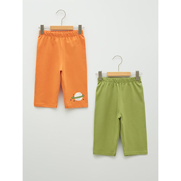 Beli Lastikli Pamuklu Erkek Bebek Şort 2'li