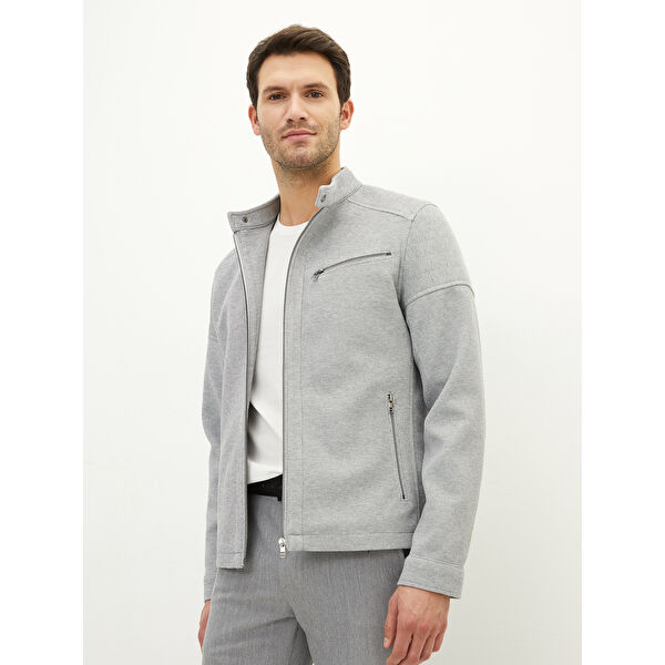 LCW VISION Slim Fit Biker Yaka Erkek Mont