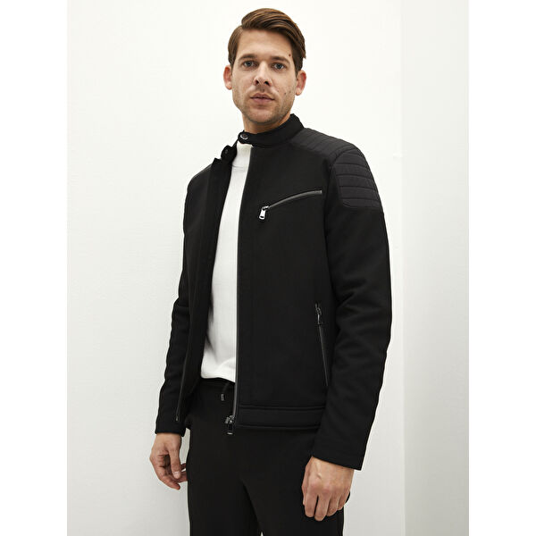LCW VISION Slim Fit Biker Yaka İnce Erkek Mont