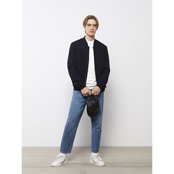 LCW VISION Slim Fit Kolej Yaka Bomber Erkek Mont LCW VISION Slim Fit Kolej Yaka Bomber Erkek Mont