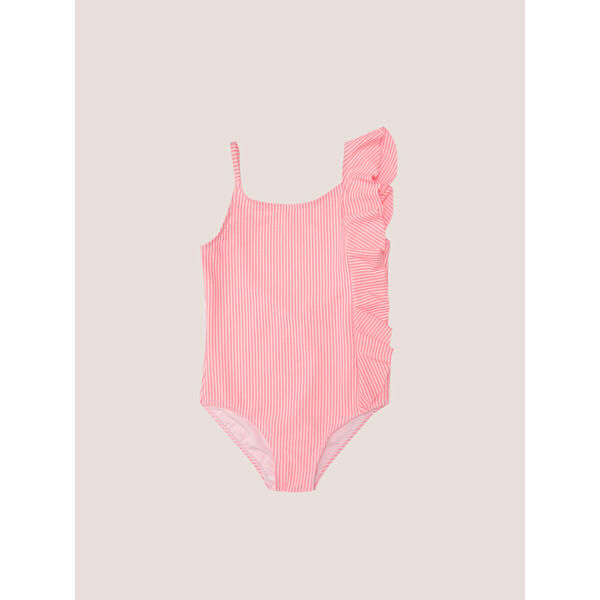 Esnek Kumaştan Fırfır Detaylı Kız Çocuk Mayo Esnek Kumaştan Fırfır Detaylı Kız Çocuk Mayo