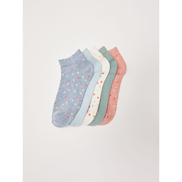 LCW DREAM Puantiyeli Kadın Patik Çorap 5'li Paket