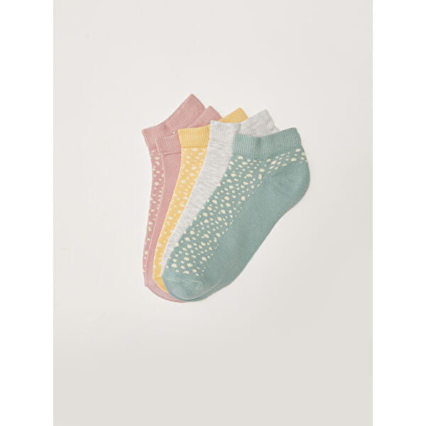 Desenli Kadın Patik Çorap 5'li Paket