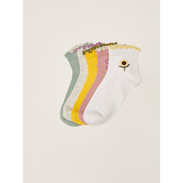 LCW DREAM Baskılı Kadın Soket Çorap 5'li Paket