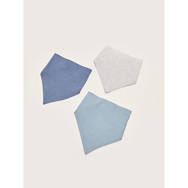 Basic Pamuklu Erkek Bebek Mama Önlüğü 3'lü Basic Pamuklu Erkek Bebek Mama Önlüğü 3'lü