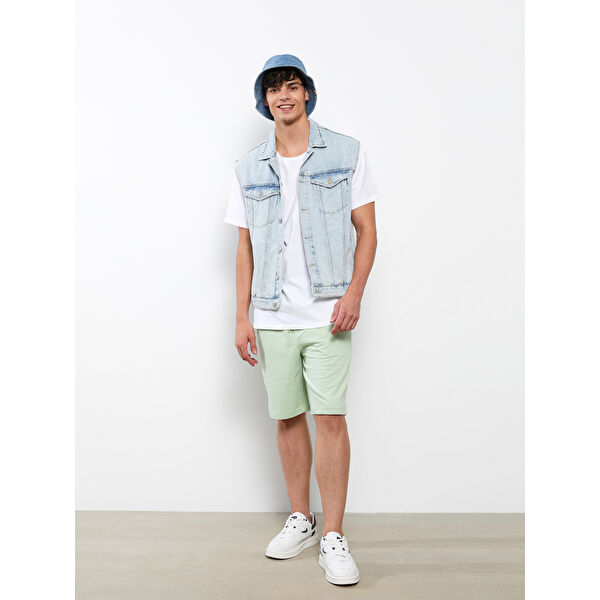 Standart Kalıp Örme Erkek Şort