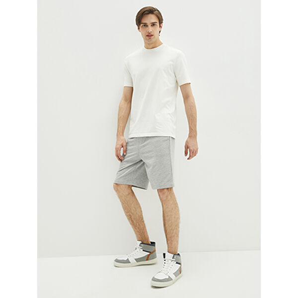 Standart Kalıp Örme Erkek Şort