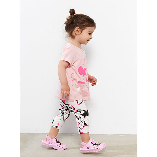 Minnie Mouse Lisanslı 3D Patch Detaylı Lastikli Kız Bebek Sandalet Minnie Mouse Lisanslı 3D Patch Detaylı Lastikli Kız Bebek Sandalet