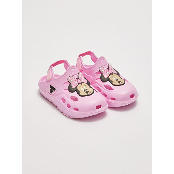 Minnie Mouse Lisanslı 3D Patch Detaylı Lastikli Kız Bebek Sandalet Minnie Mouse Lisanslı 3D Patch Detaylı Lastikli Kız Bebek Sandalet
