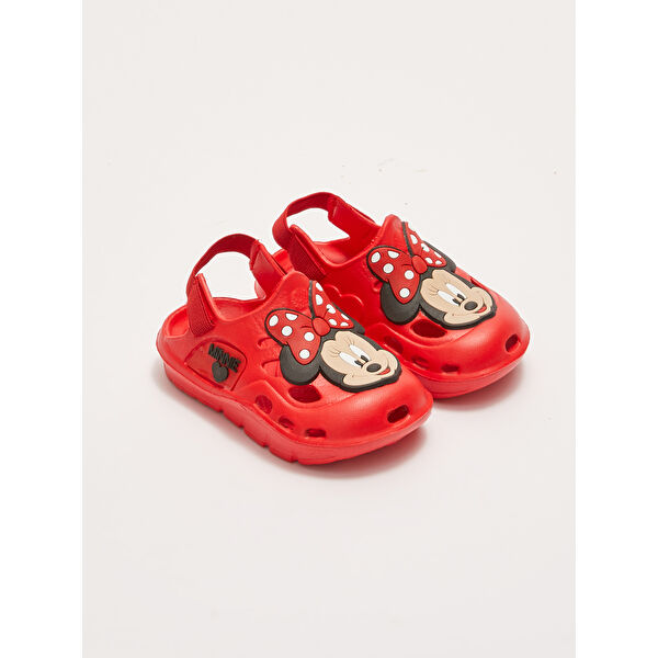 Minnie Mouse Lisanslı 3D Patch Detaylı Lastikli Kız Bebek Sandalet Minnie Mouse Lisanslı 3D Patch Detaylı Lastikli Kız Bebek Sandalet