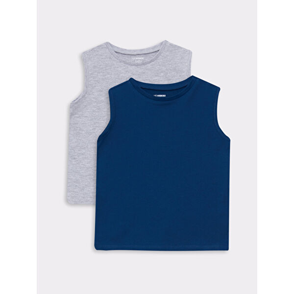 Bisiklet Yaka Basic Erkek Bebek Atlet 2'li