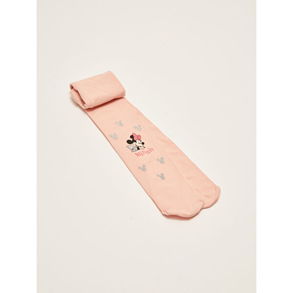 Minnie Mouse Desenli Kız Bebek Külotlu Çorap