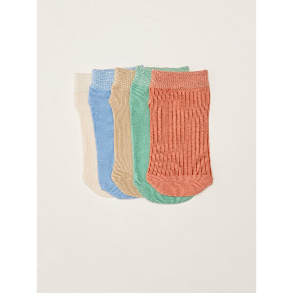 Basic Unisex Bebek Patik Çorap 5'li Basic Unisex Bebek Patik Çorap 5'li