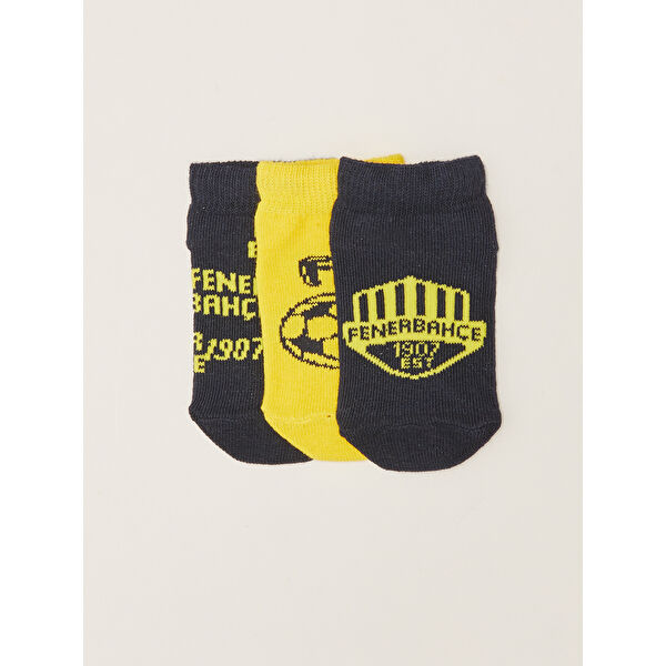 Fenerbahçe Baskılı Erkek Bebek Taraftar Patik Çorap 3'lü Fenerbahçe Baskılı Erkek Bebek Taraftar Patik Çorap 3'lü