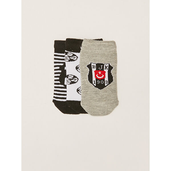 Beşiktaş Baskılı Erkek Çocuk Taraftar Patik Çorap 3'lü Beşiktaş Baskılı Erkek Çocuk Taraftar Patik Çorap 3'lü