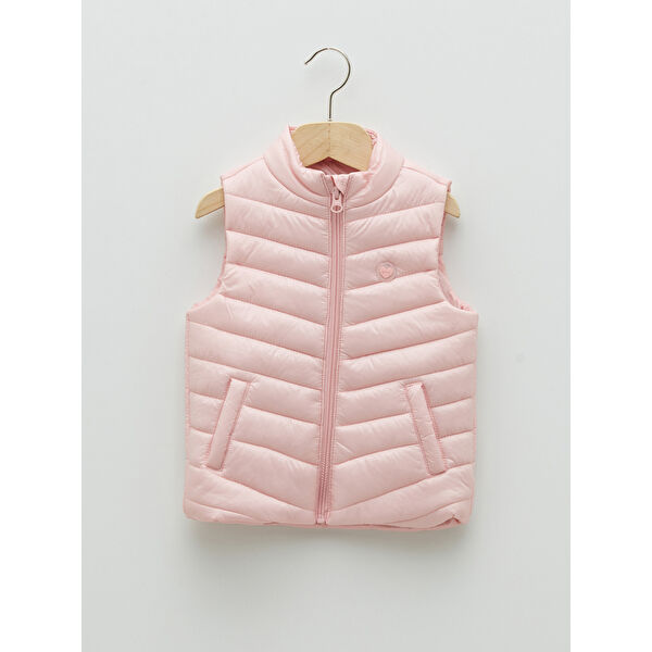 Dik Yaka Basic Kız Bebek Şişme Yelek