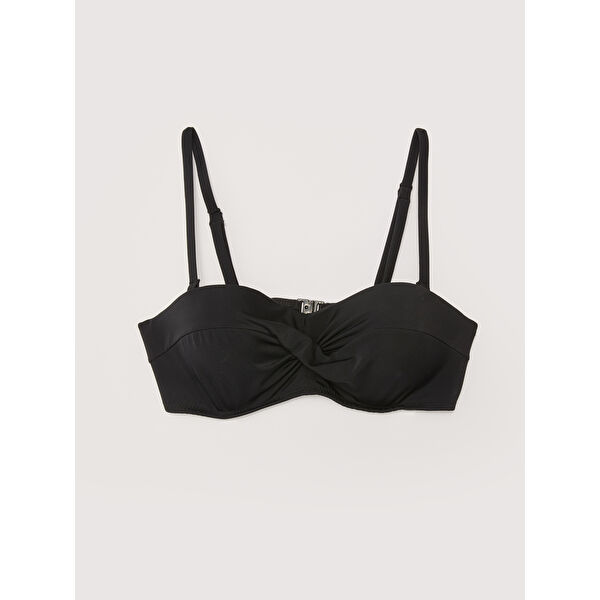 Dolgusuz Düz Raşel Kumaş Bikini Üst Dolgusuz Düz Raşel Kumaş Bikini Üst