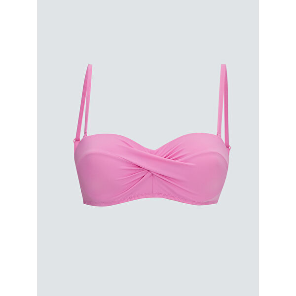 Dolgusuz Düz Raşel Kumaş Bikini Üst Dolgusuz Düz Raşel Kumaş Bikini Üst
