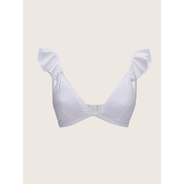 LCW DREAM Fırfır Detaylı Düz Kadın Bikini Üst