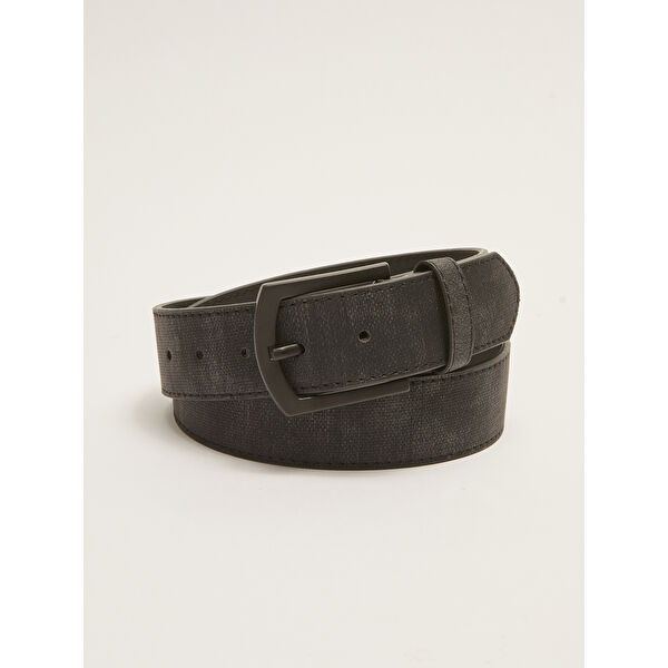 Deri Görünümlü Erkek Kot Kemeri