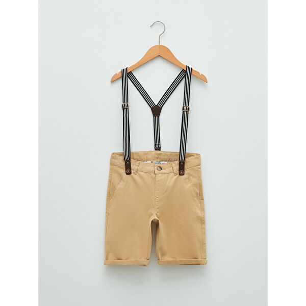 Basic Gabardin Erkek Çocuk Şort ve Askı Basic Gabardin Erkek Çocuk Şort ve Askı