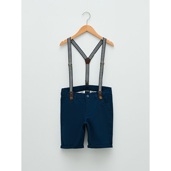 Basic Gabardin Erkek Çocuk Şort ve Askı Basic Gabardin Erkek Çocuk Şort ve Askı
