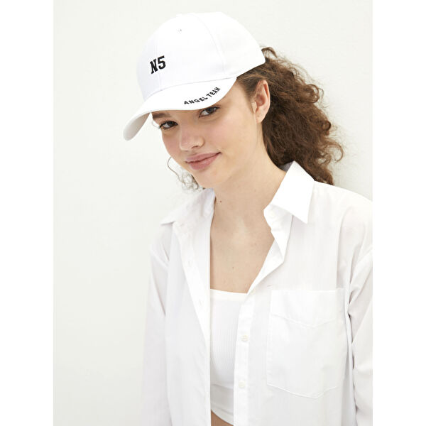 Yazı Nakışlı Kadın Kep Şapka