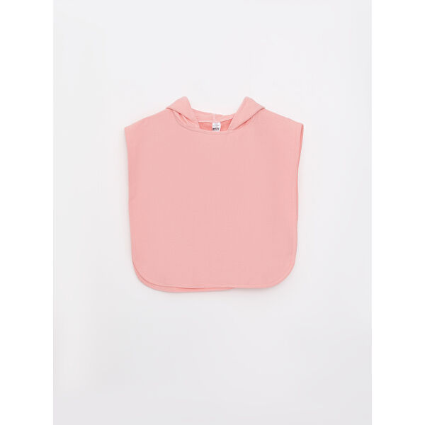 Kapüşonlu Basic Kız Bebek Panço Havlu Kapüşonlu Basic Kız Bebek Panço Havlu